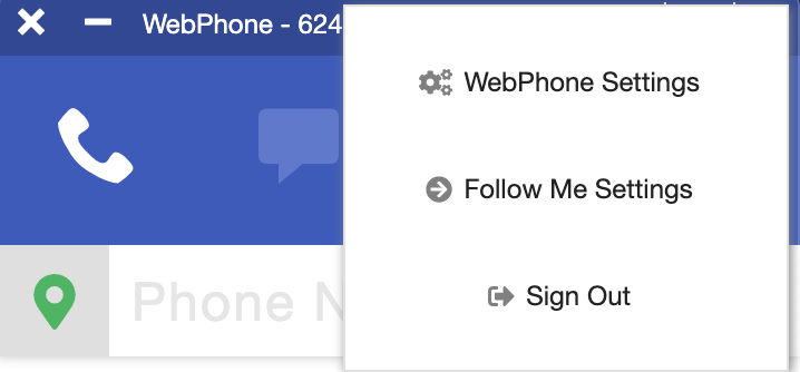 Managing Settings on the FluentCloud WebPhone