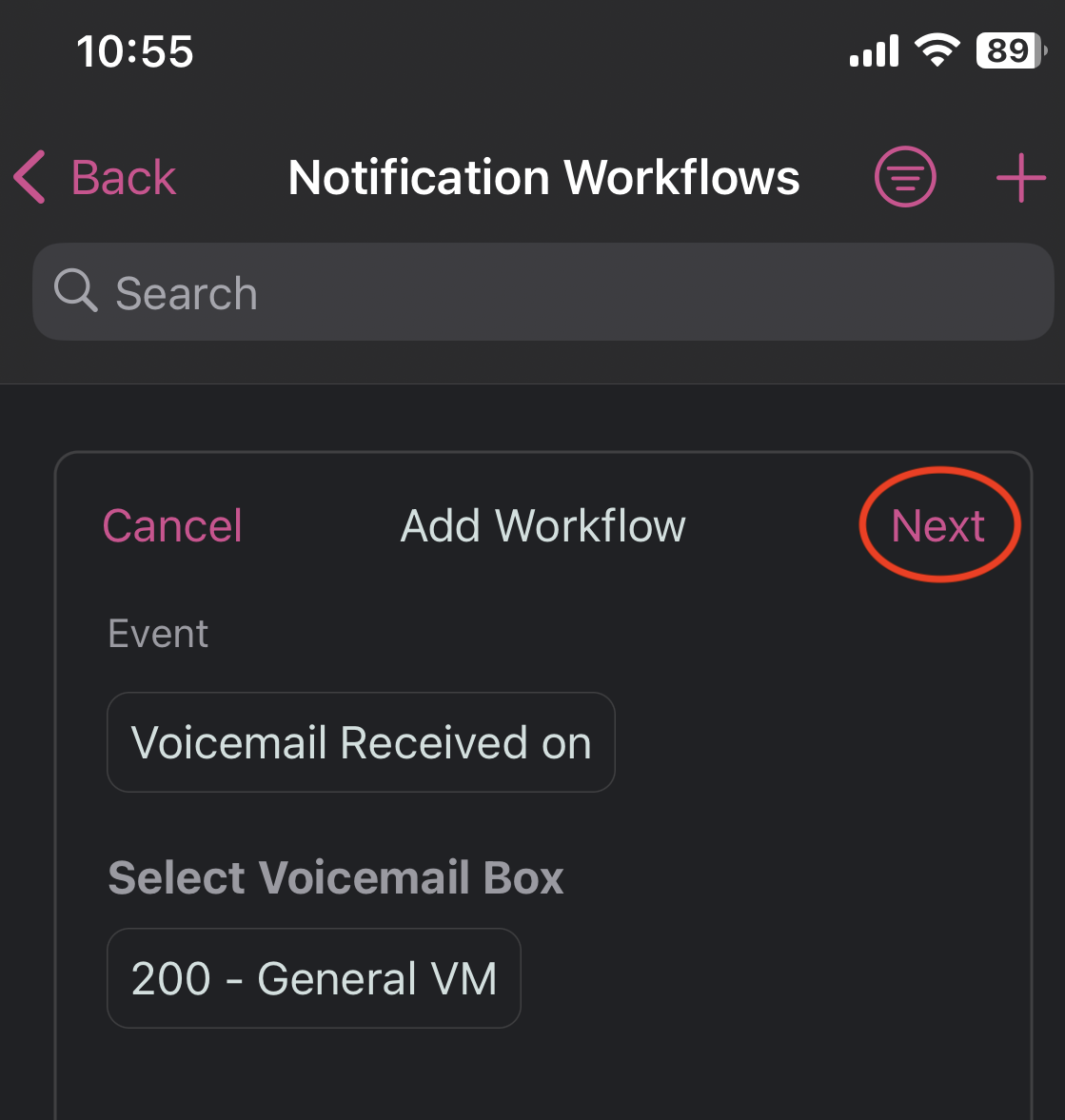 Managing Notification Workflows from the FluentCloud Admin App