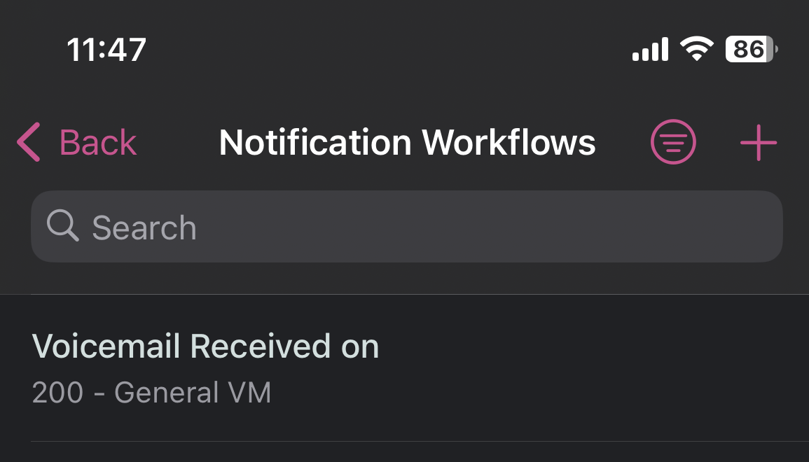 Managing Notification Workflows from the FluentCloud Admin App