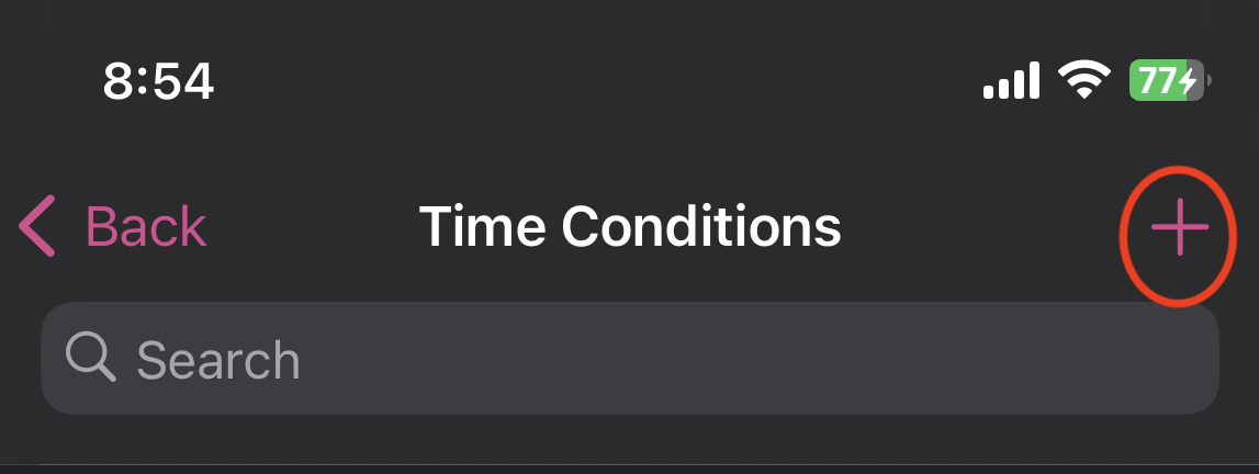 Creating and Removing Time Conditions in the FluentCloud Admin App