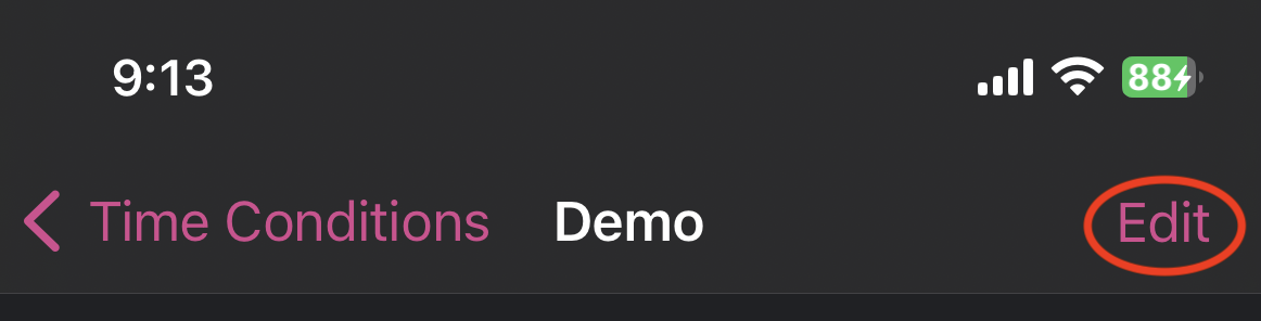 Creating and Removing Time Conditions in the FluentCloud Admin App
