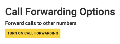 Call Forwarding - Extensions