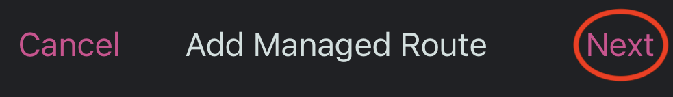 Managing Managed Routes from the FluentCloud Admin App