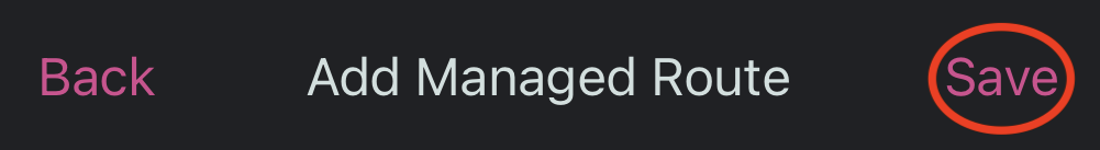 Managing Managed Routes from the FluentCloud Admin App
