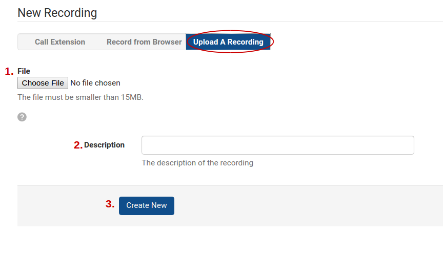 How To Create or Upload New Recordings in the Portal